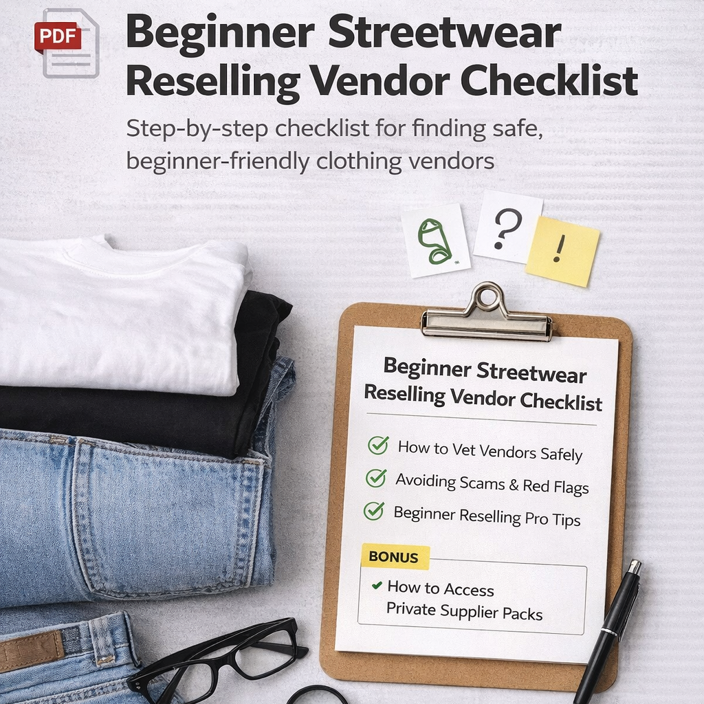 Guide #1: Beginner Streetwear Reselling Vendor Checklist – PJPVENDORS